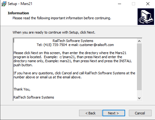 RailTech Software Systems - Update and Upgrade Instructions for all ...